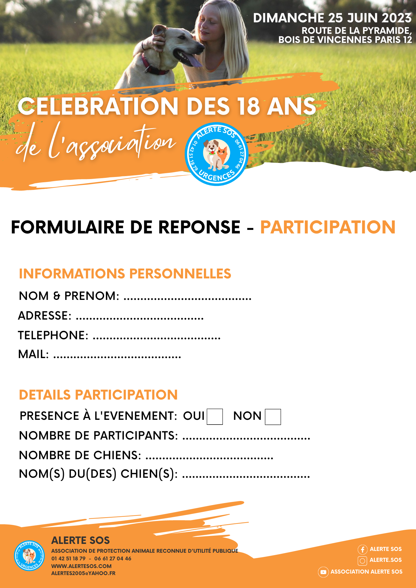 Anniversaire d'Alerte SOS Paris